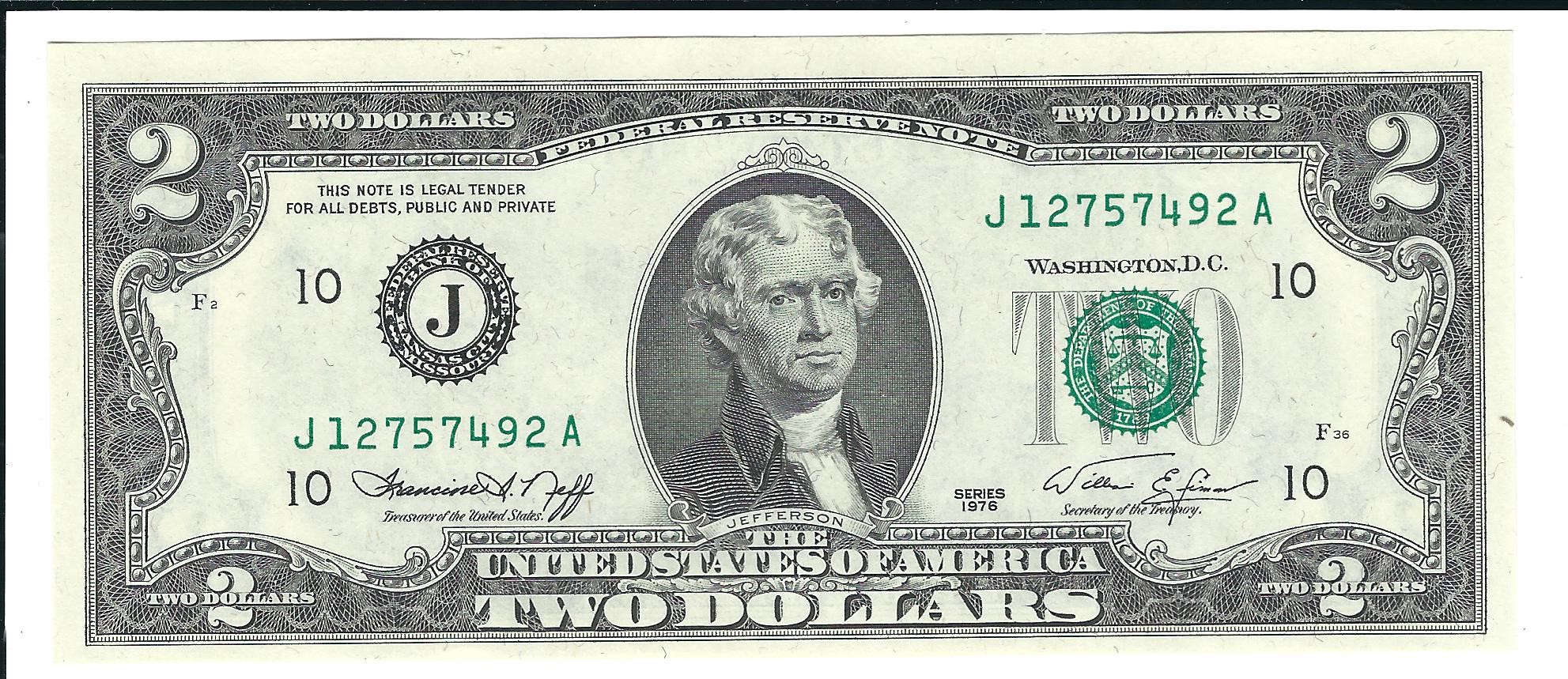 Banknotes, United States