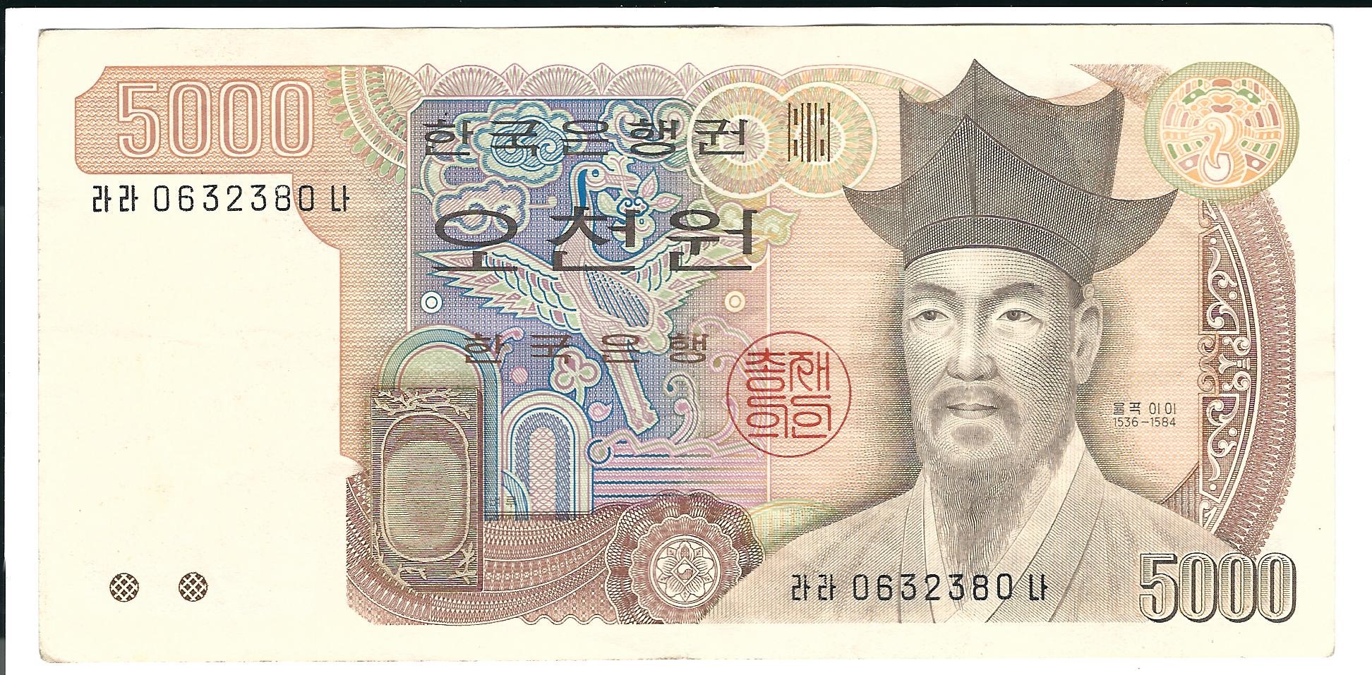 Banknotes, Asia, Korea